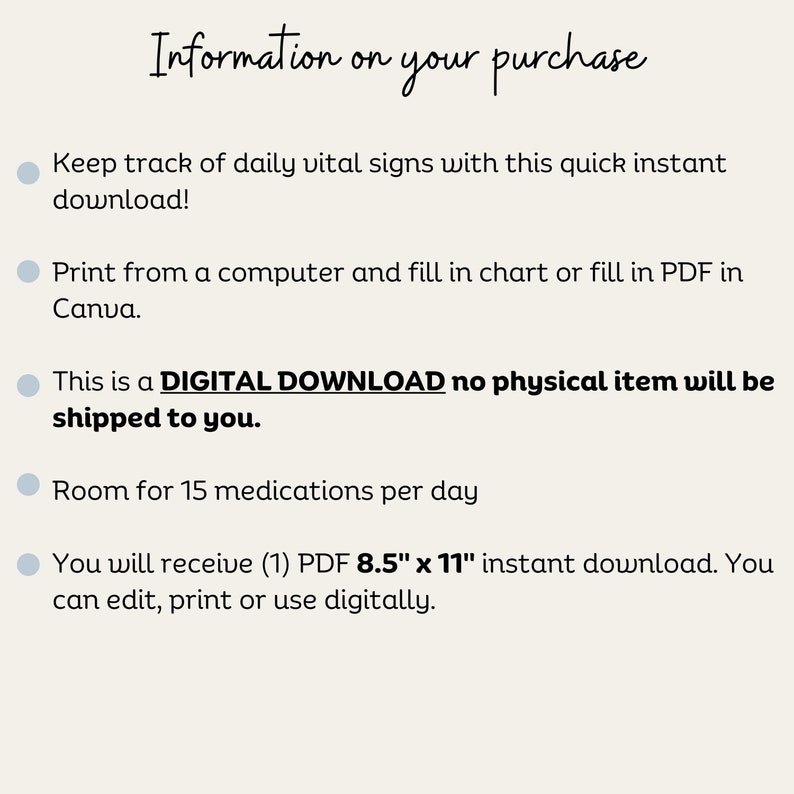 Daily Medication Log Printable Daily Medication Tracker Medication ...