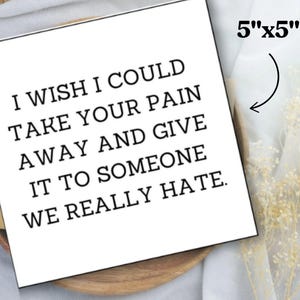 Funny Sympathy Card for Loss Funny Get Well Soon Card for Friend Grief ...