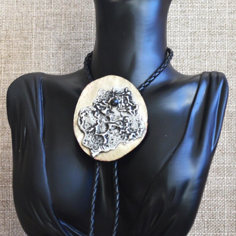 Bolo Tie, One of a Kind, Original, Handmade, English Pewter on Nickel ...