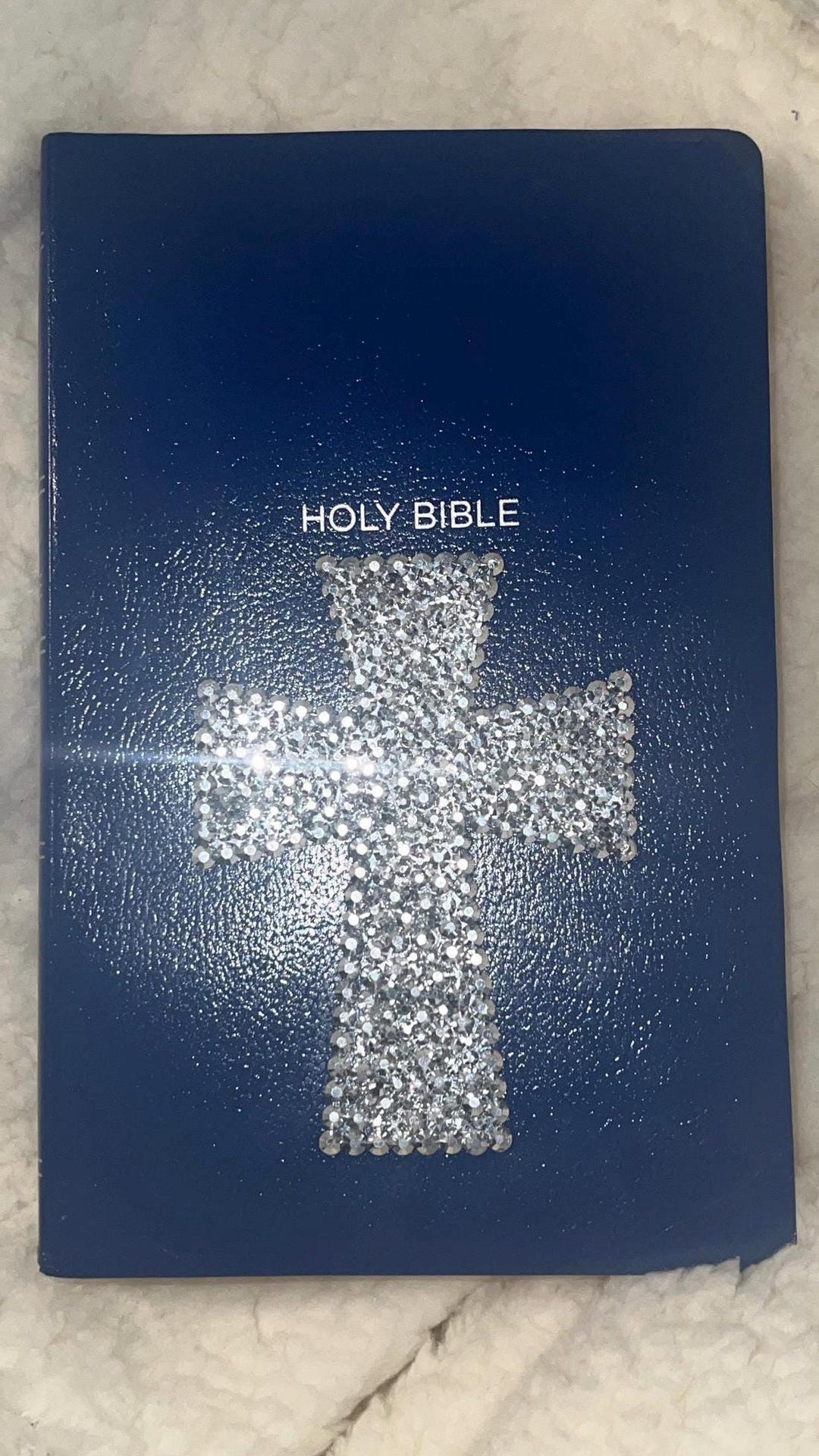 Blue Holy Bible - Etsy