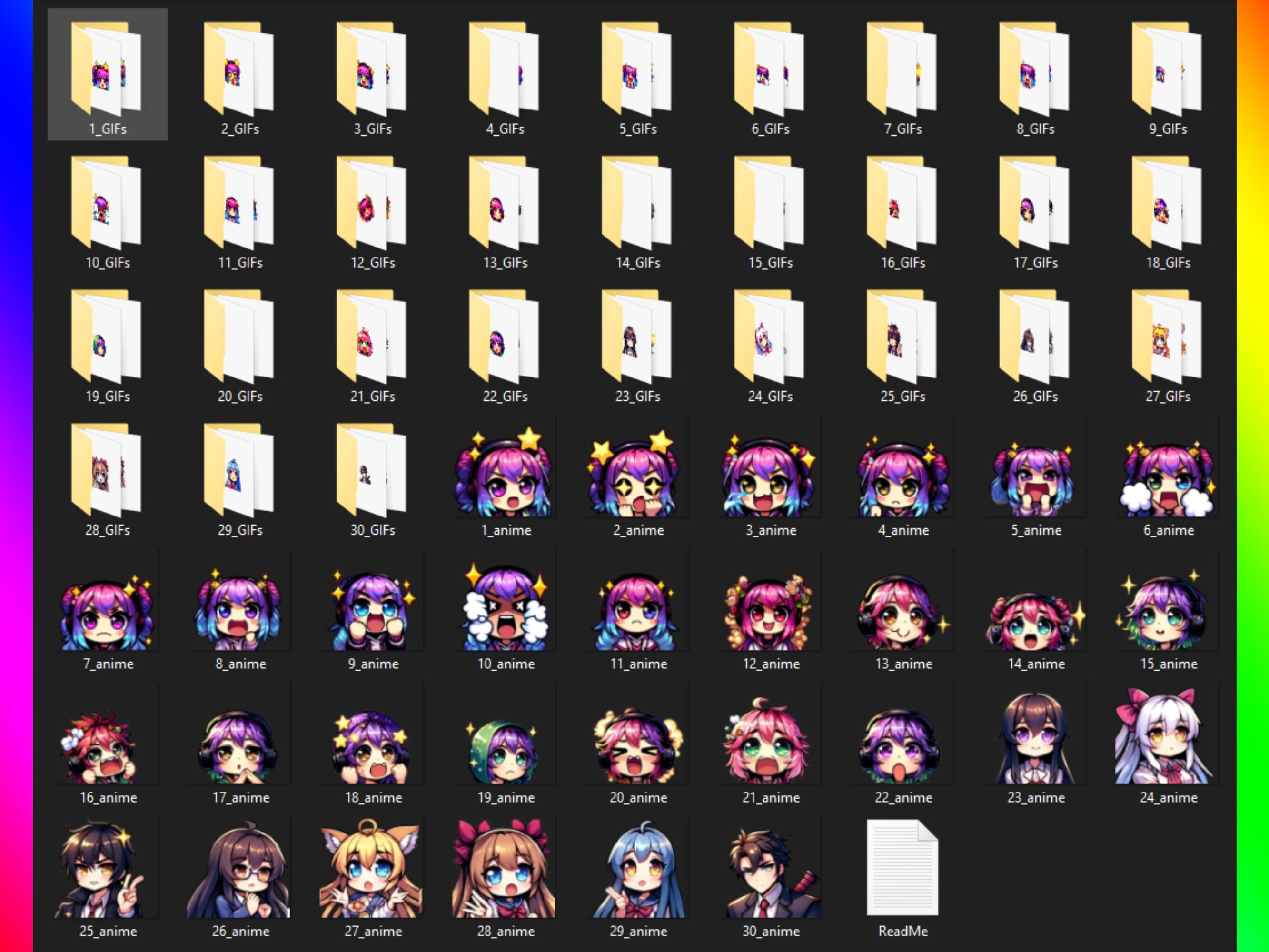 Anime MEGA PACK for Twitch and Kick Streaming, Perfect and Cute Emotes ...