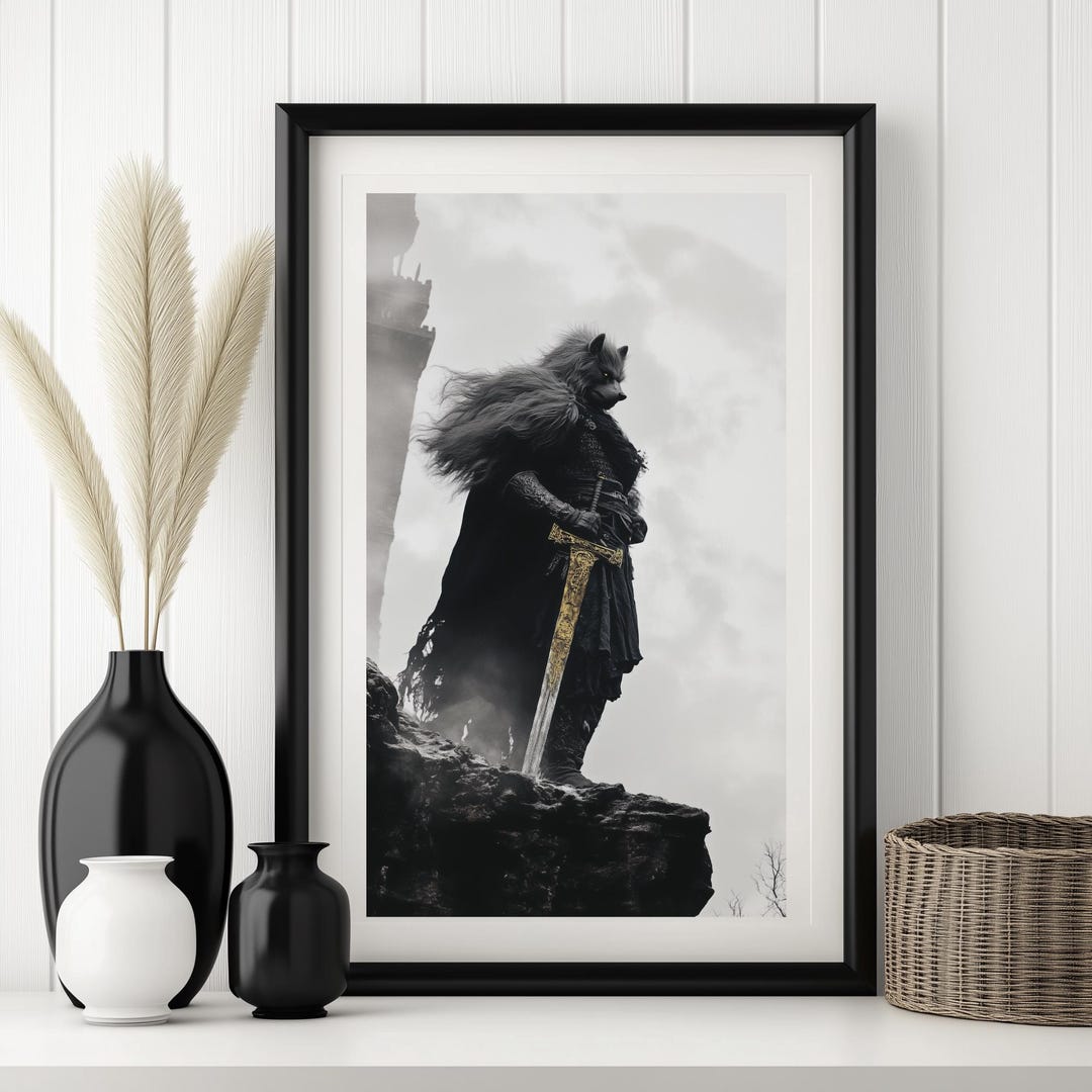 Blaidd the Half-wolf – Elden Ring Fan Art Digital Poster, 2292×4096 Px ...