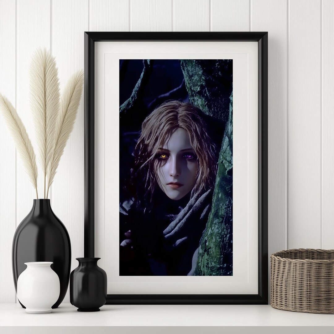 Retro Dark Fantasy Melina Poster – Elden Ring Style PNG, 6528x11648 ...