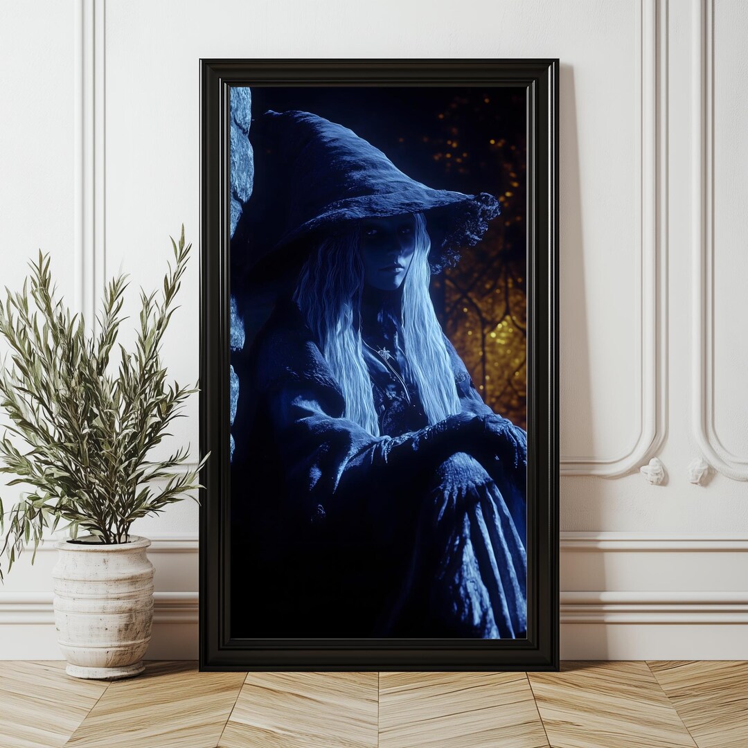 Retro Dark Fantasy Ranni Poster – Elden Ring Style PNG, 6528x11648 ...