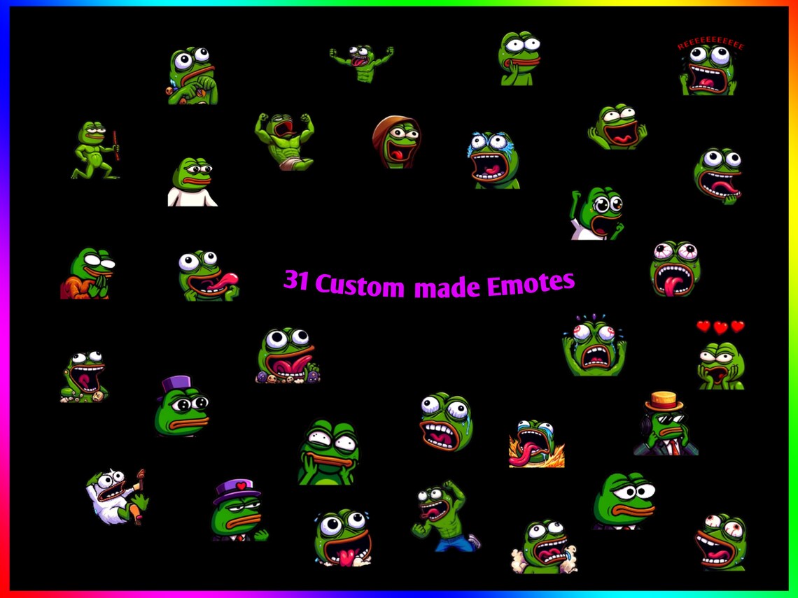 Special Pepe Emotes, Rare Pepe Emotes for Twitch and Kick Streams ...