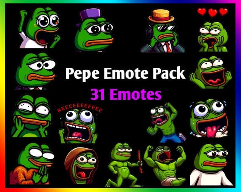 Special Pepe Emotes, Rare Pepe Emotes for Twitch and Kick Streams ...