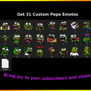 Special Pepe Emotes, Rare Pepe Emotes for Twitch and Kick Streams ...