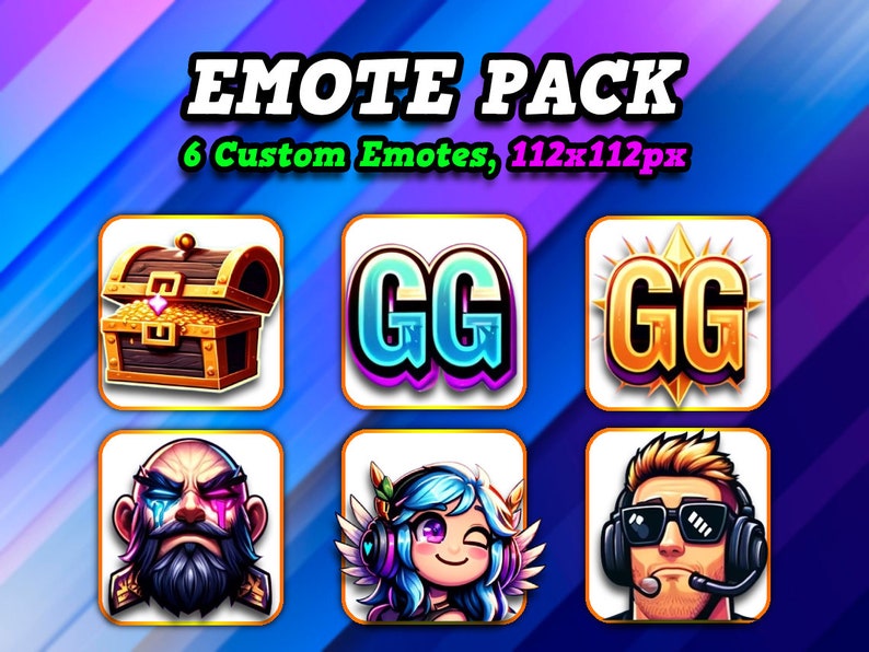Custom Emotes for Twitch and Kick, High Quality, Different Emotes for ...