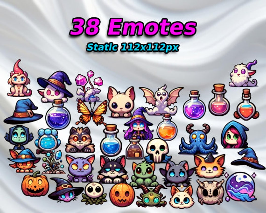 Magic Emote Pack for Twitch and Kick Streaming, High Quality Magical ...