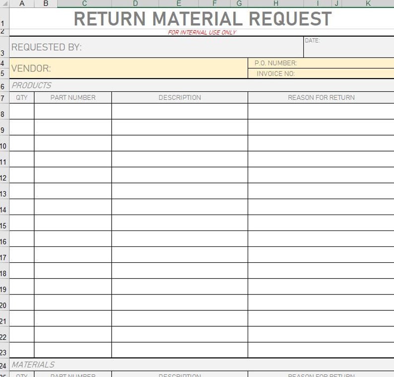 ISO 9001 2015 Receiving Template Procedure - Section 8.4.2 - Etsy