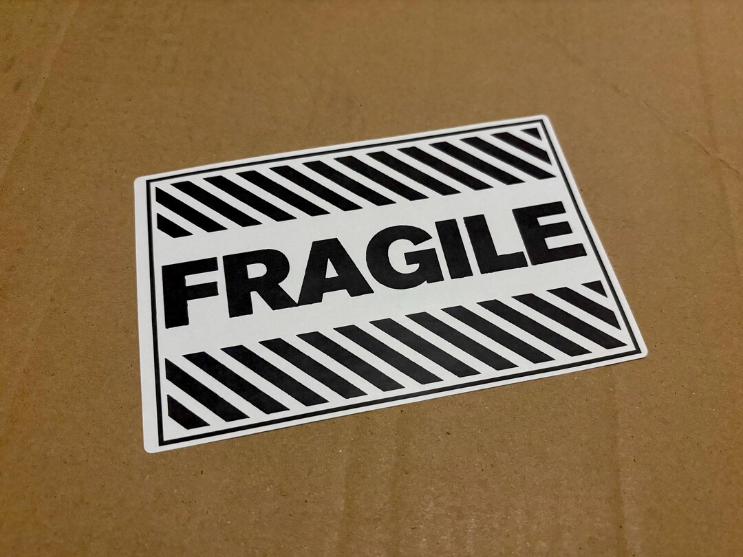 Download Fragile 4"x6" Sign Decal Printable Shipping Label Sticker ...