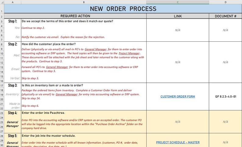 ISO 9001 2015 Planning & Production Control Template With Procedures ...