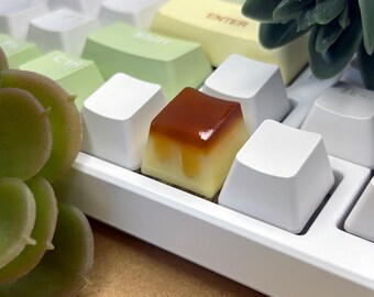 Pudding Flan Keycap Artisan Keycap Clay Keycap - Etsy