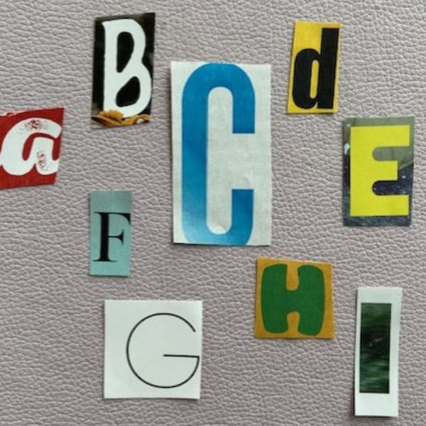 Magazine Letters to Collage - Etsy