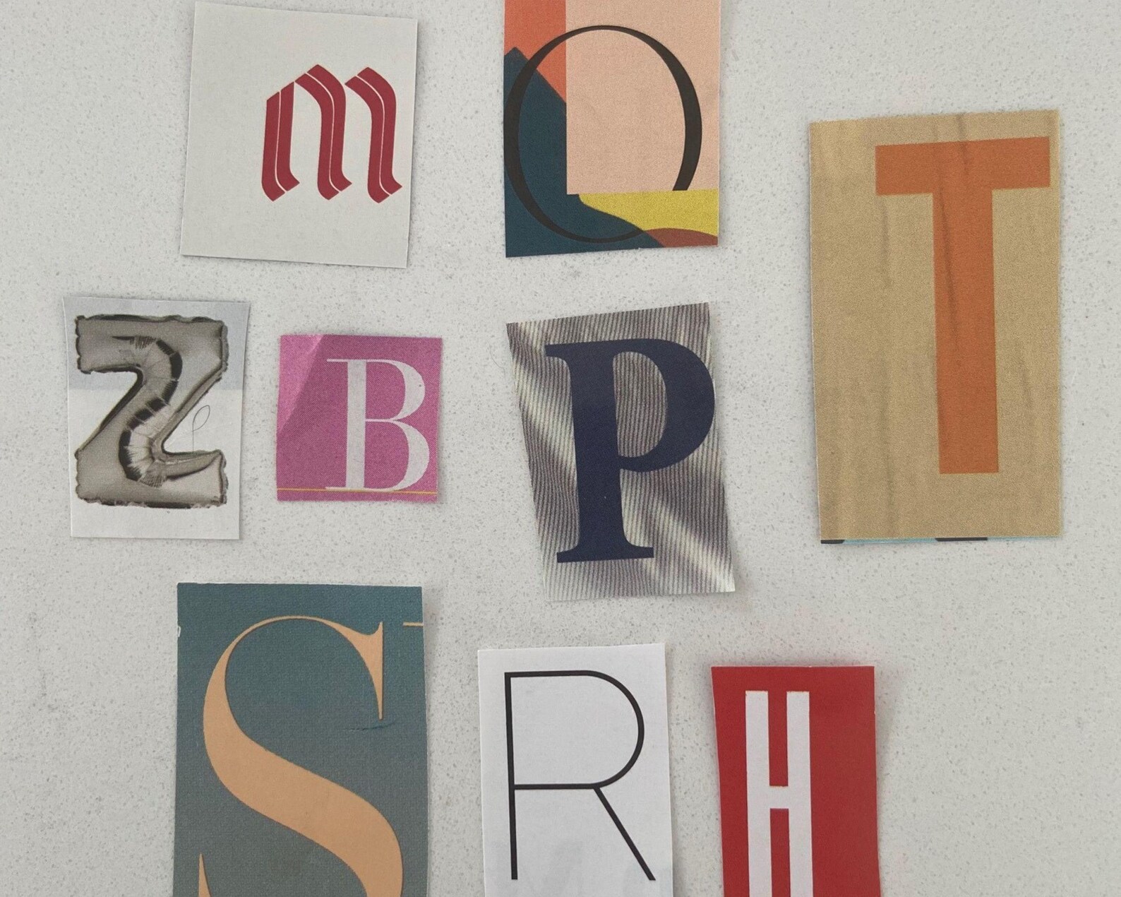 Ransom Note Letters, Handcut Magazine Letters, Letter Cutouts, Collage ...