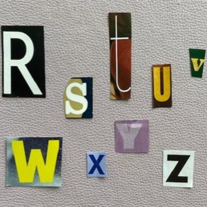 Handcut Magazine Letters, Letter Cutouts, Collage Letters, Alphabet ...