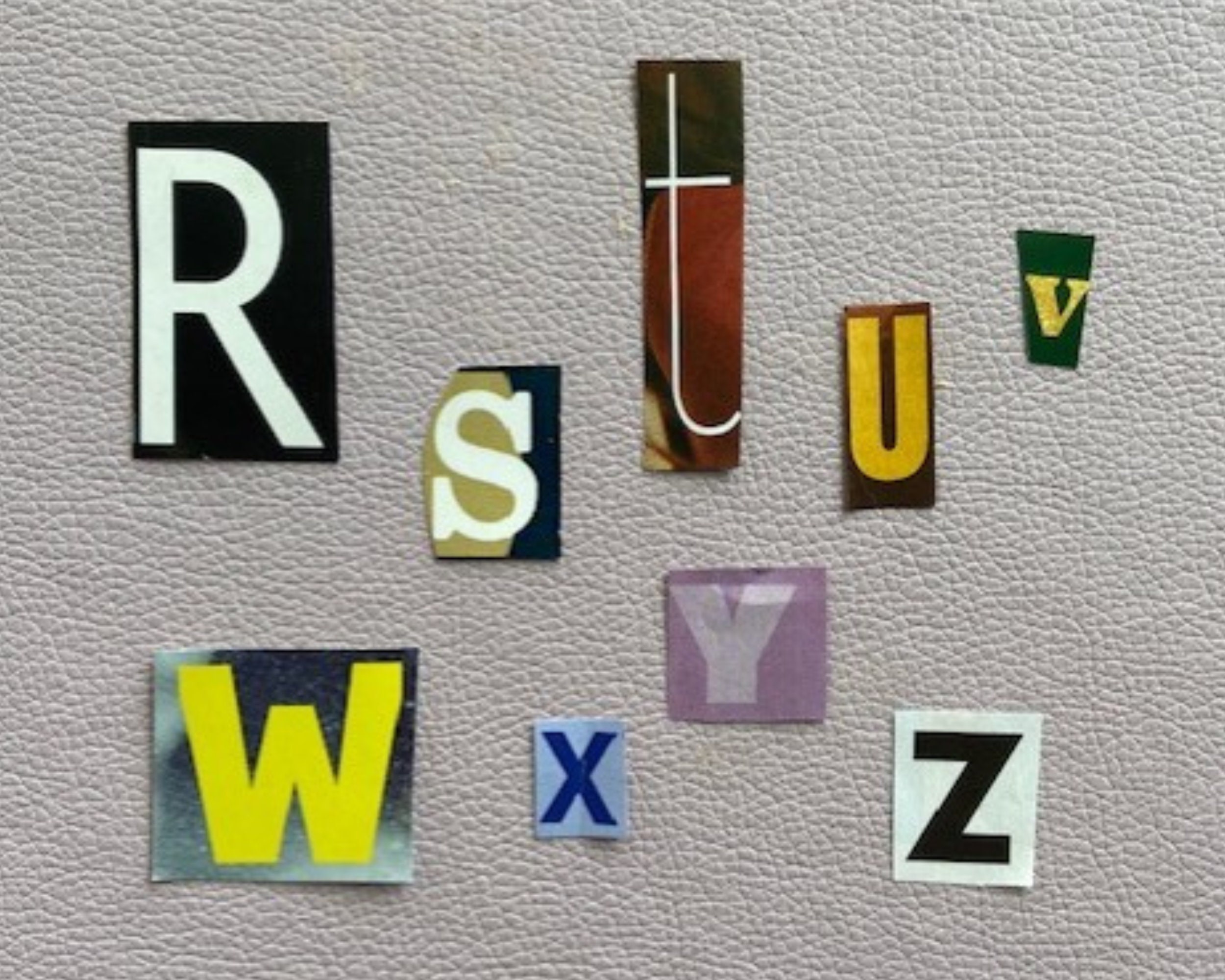 Handcut Magazine Letters, Letter Cutouts, Collage Letters, Alphabet ...