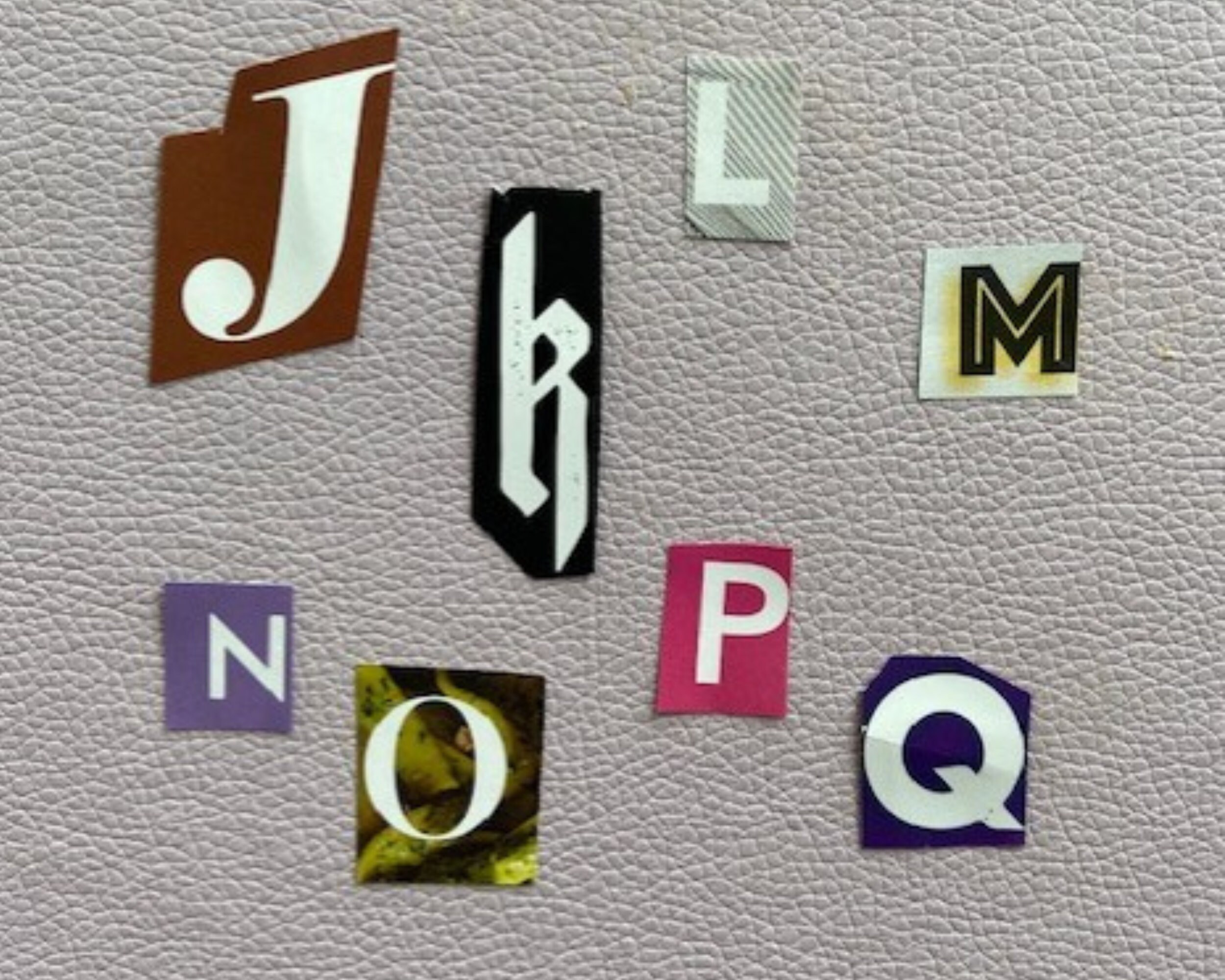 Handcut Magazine Letters, Letter Cutouts, Collage Letters, Alphabet ...