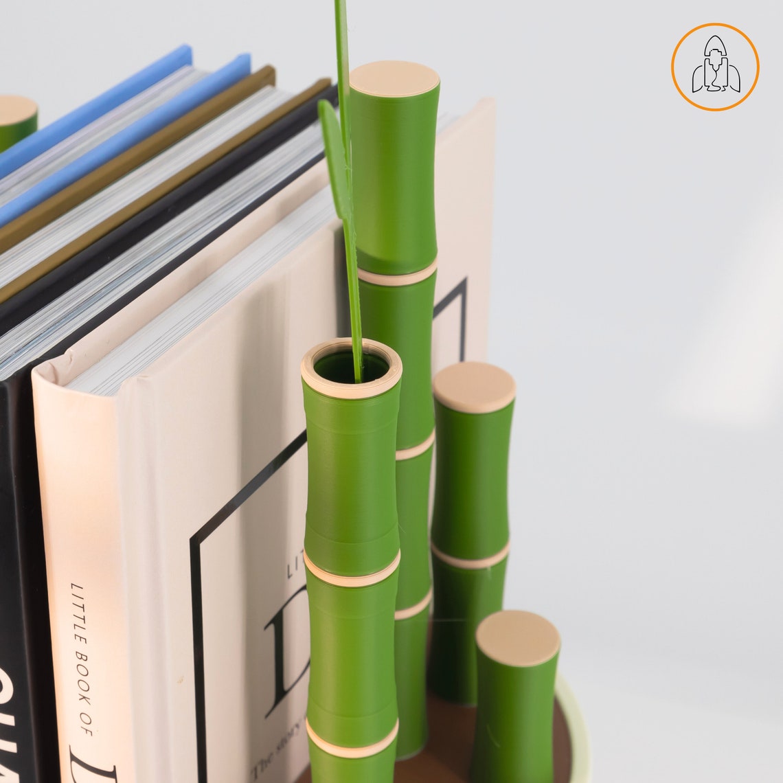 Plant Bookends Removable Bookmarks Shelf Organizer Home Decor ...