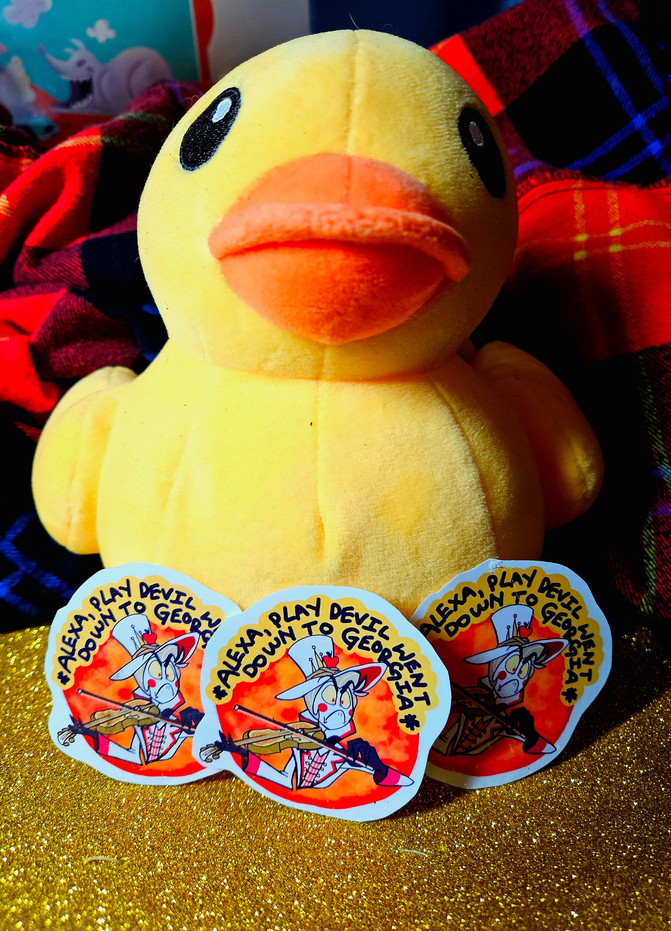 Hazbin Hotel Lucifer Fiddle Stickers - Etsy