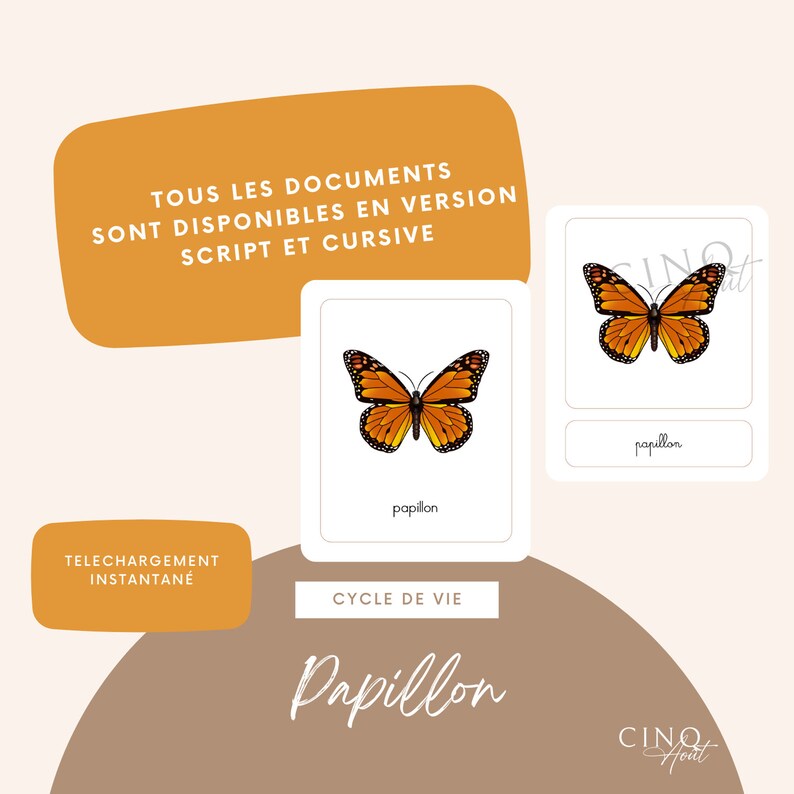 Butterfly Life Cycle Wheel, Educational Game, Nomenclature Cards ...