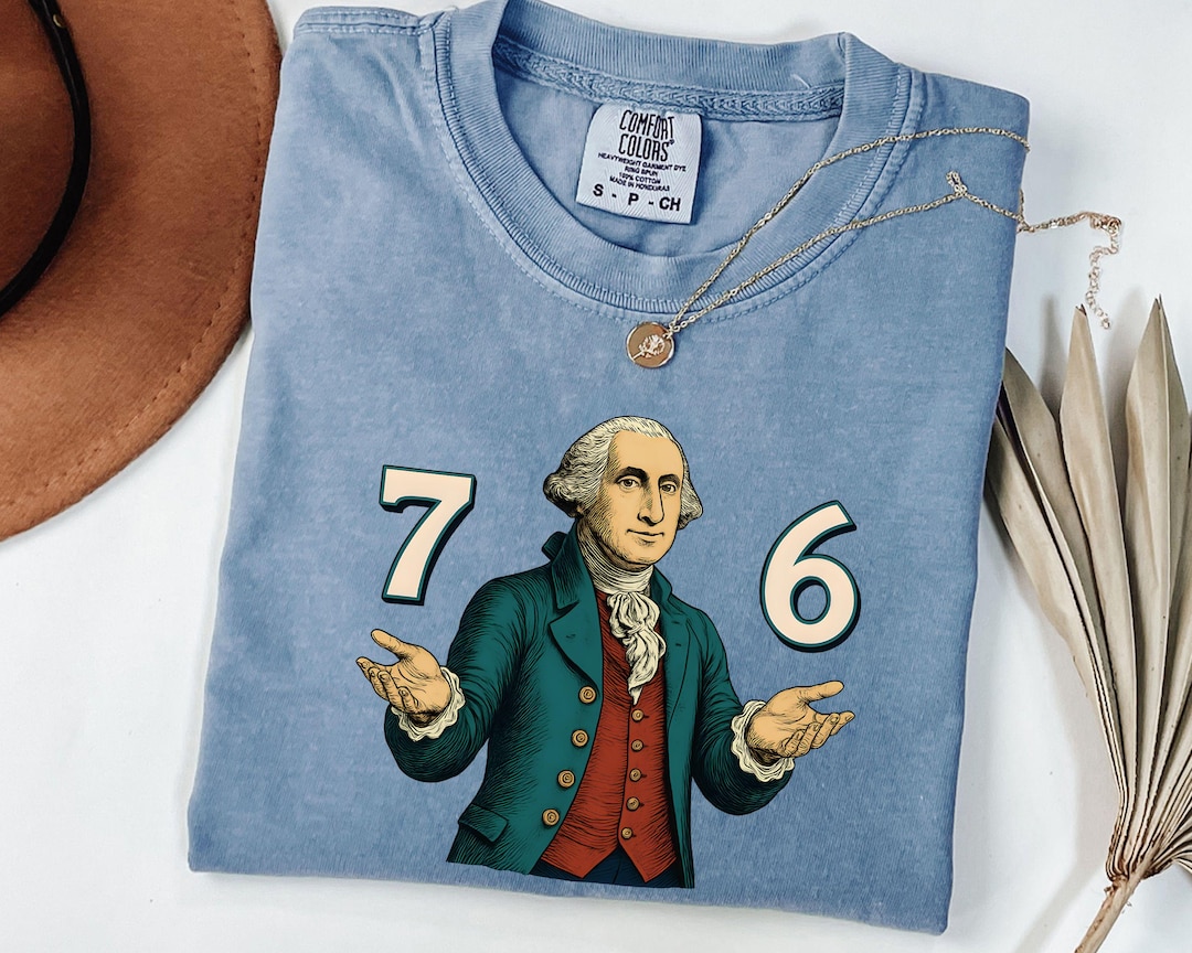 Comfort Colors George Washington T-shirt: 7-6 Design - Etsy