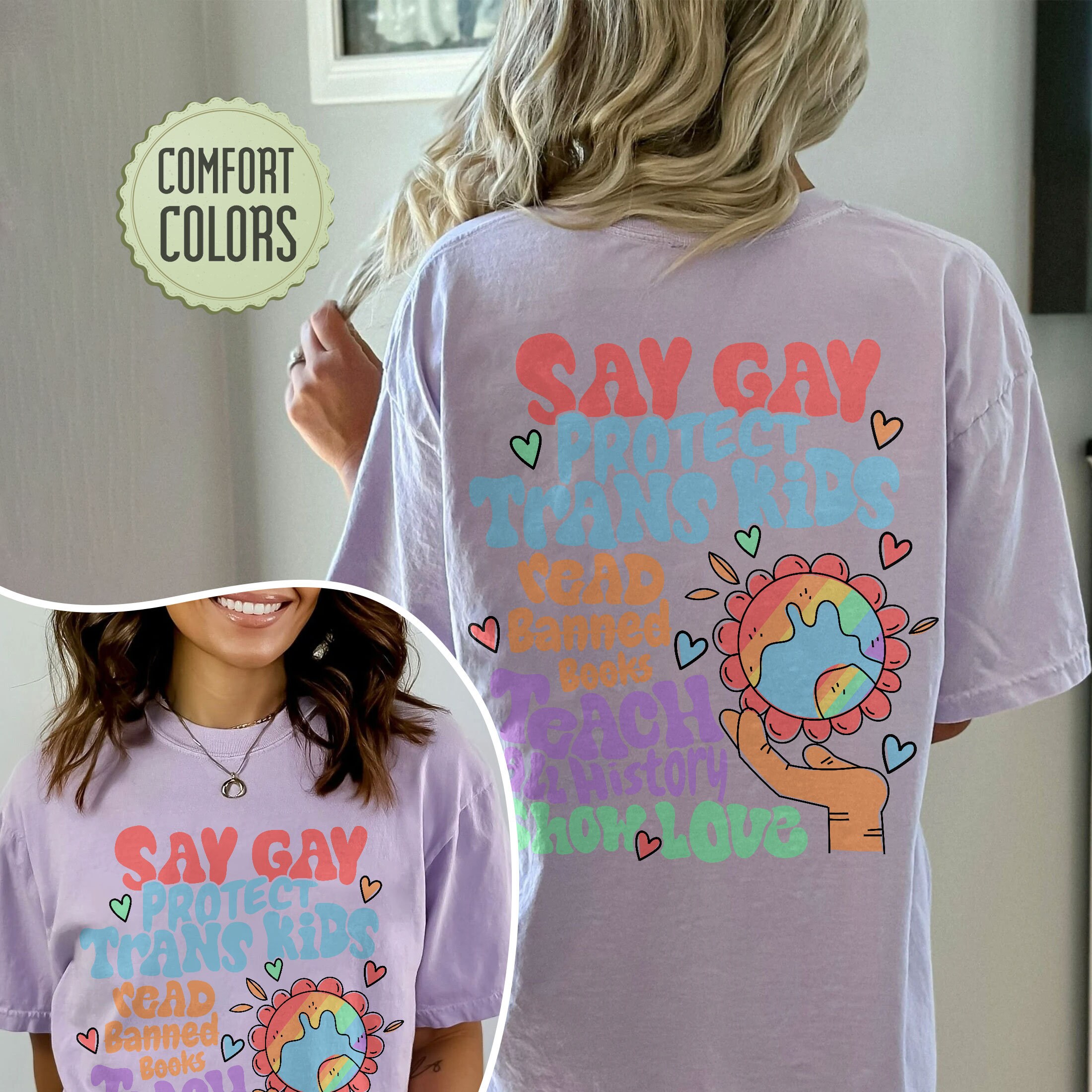 Say Gay PNG, Protect Trans Kids PNG , Equality T Shirt, Pride Rainbow ...
