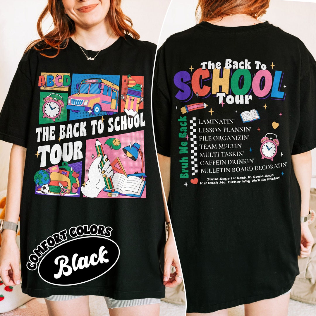 The Back to School Tour PNG Digital Download, Abcd Teacher Tour Shirt ...
