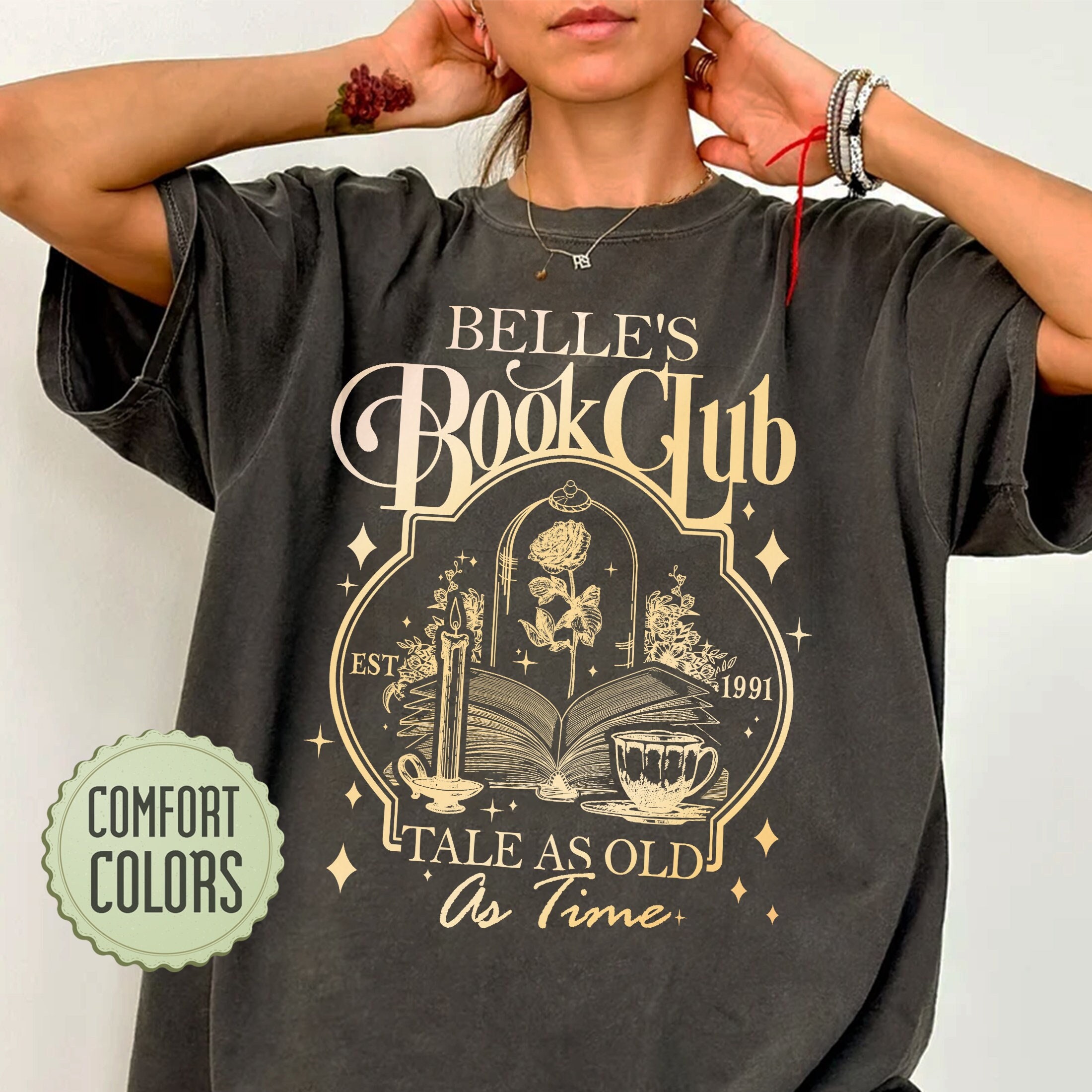 Belle's Bookshop PNG, Tale as Old as Time PNG, Belle's Book Club ...
