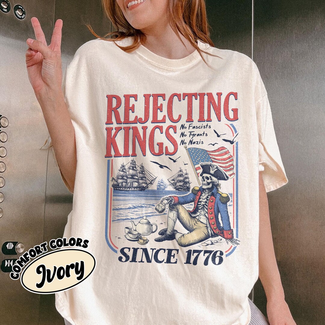 Rejecting Kings Since 1776 PNG Digital Download, Skeleton Spill the Tea ...