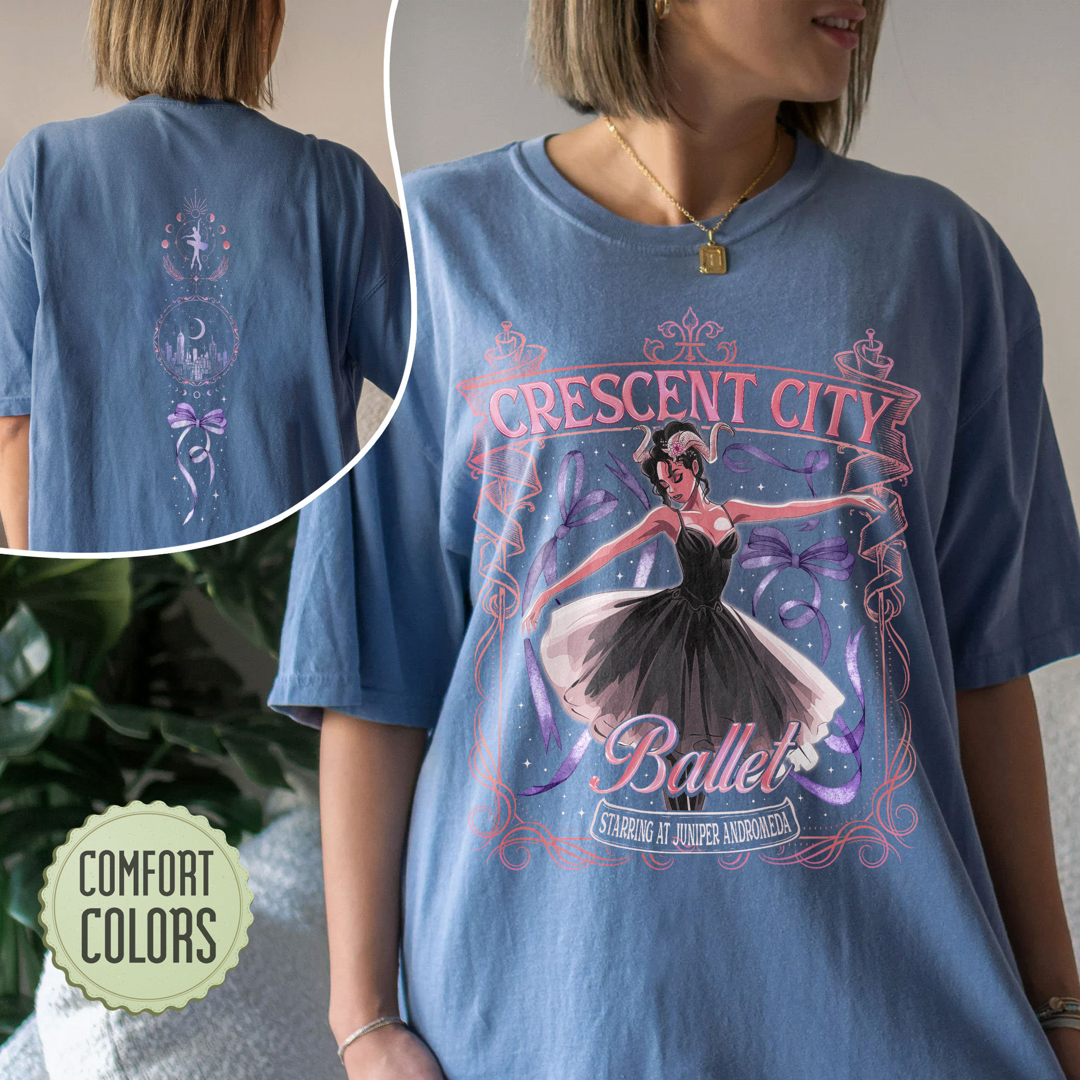 Crescent City Fan Png Instant Download, Juniper Andromeda Ballet Shirt ...