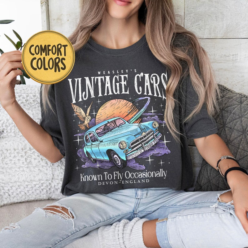 Wizard Flying Car Png Digital Download, Vintage Flying Cars PNG ...