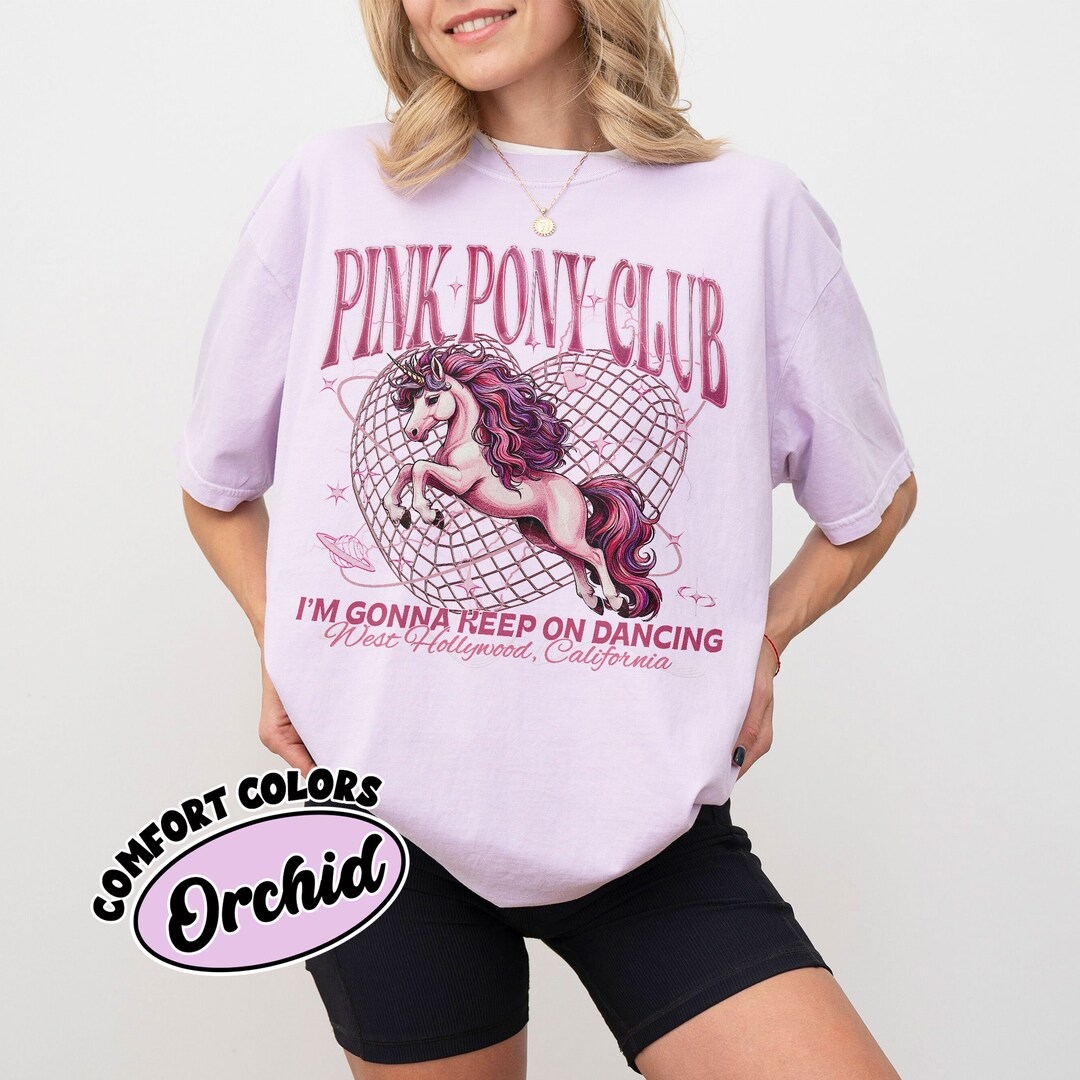 Pink Pony Club PNG Digital Download, Chappell Roan Shirt Designs ...