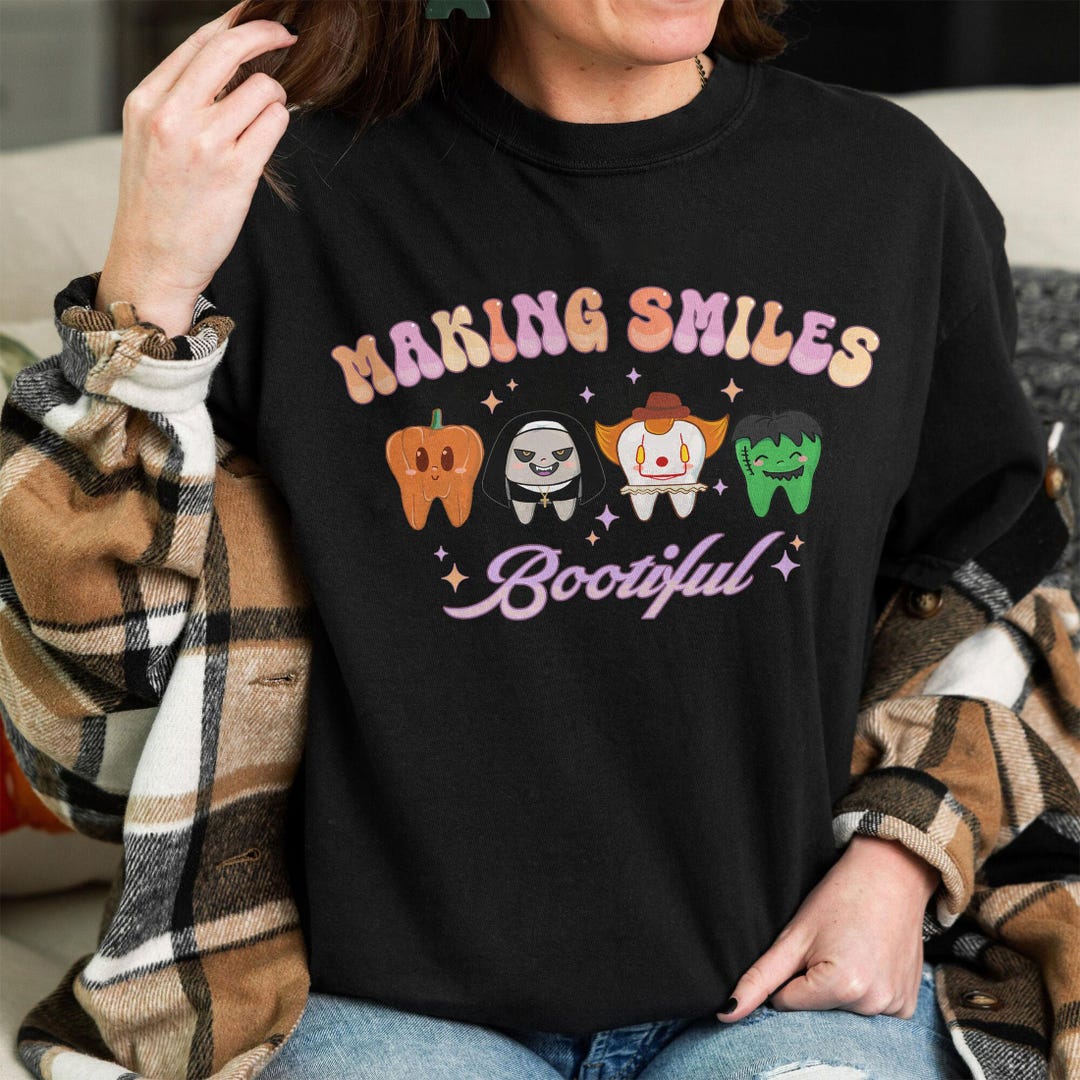 Halloween Dentist Digital Png, Making Smiles Bootiful PNG, Trick or ...