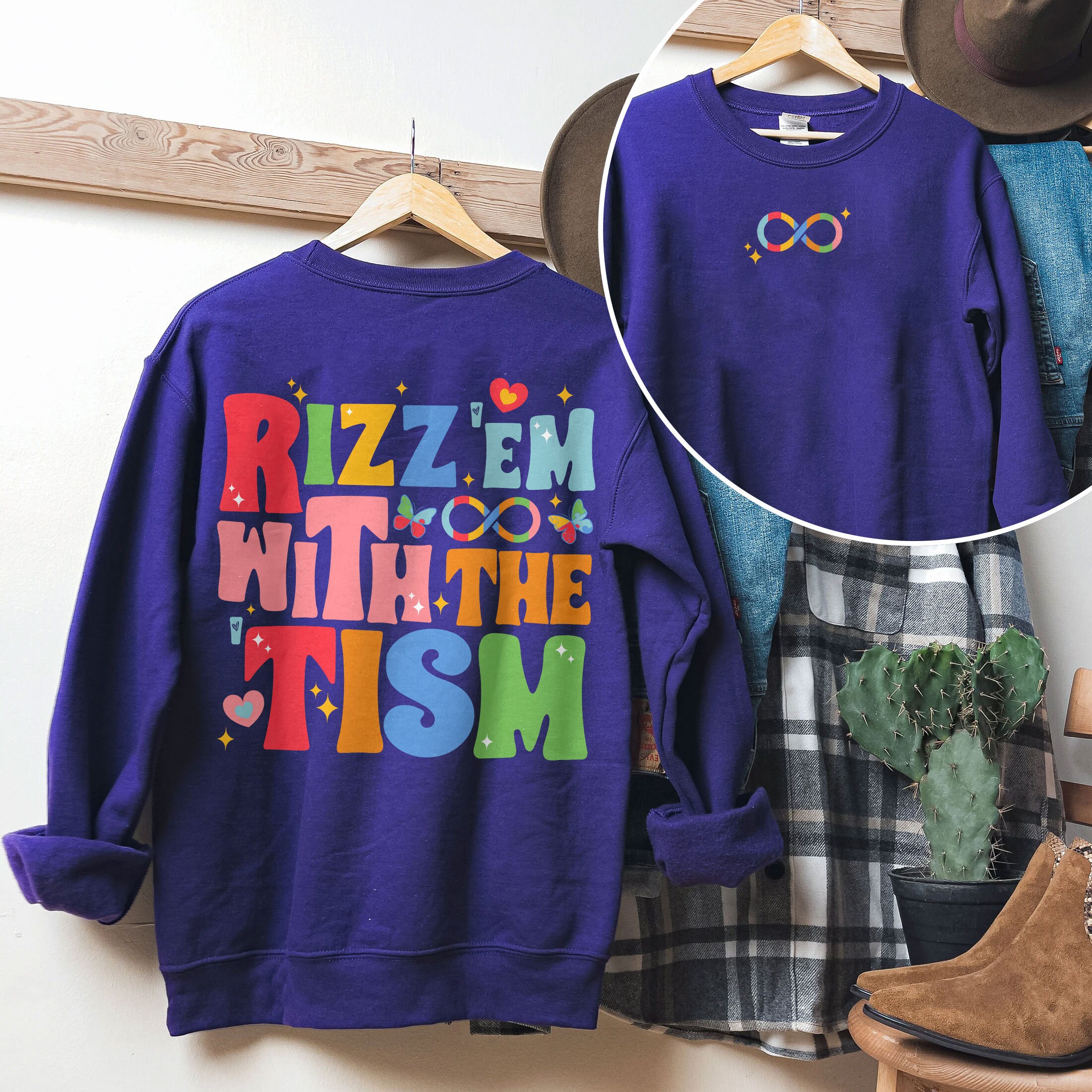 Rizz Em With the Tism PNG, Autism Awareness Instant Download, Adhd PNG ...