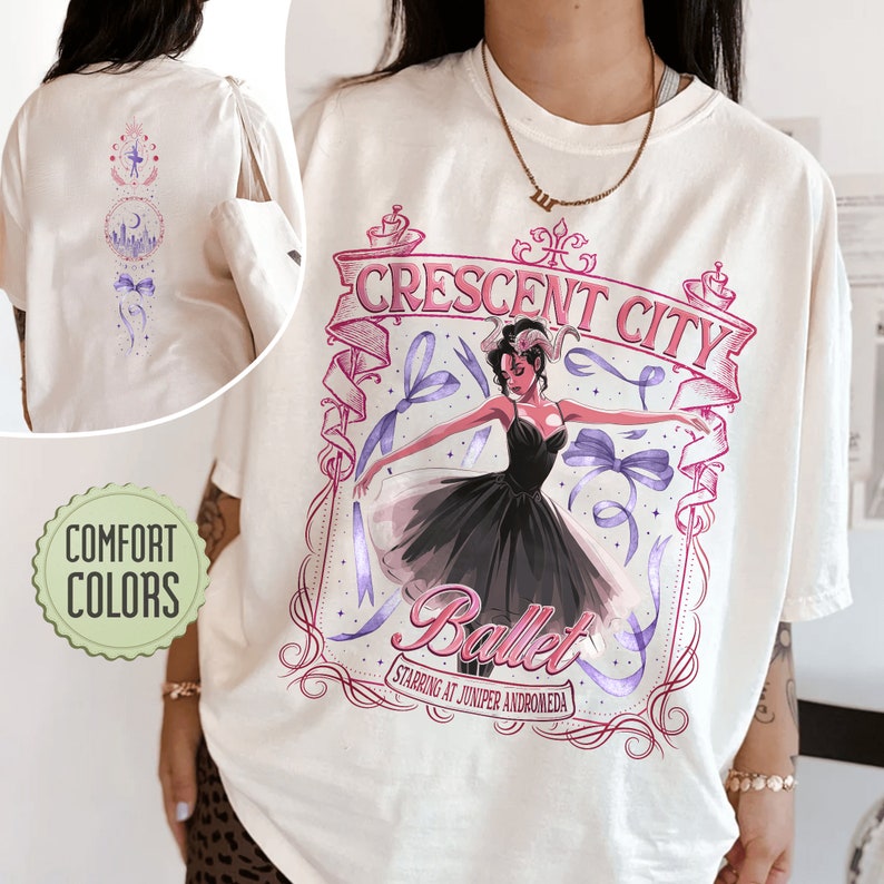 Crescent City Fan Png Instant Download, Juniper Andromeda Ballet Shirt ...