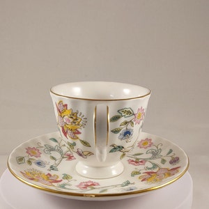 Elegant Vintage Minton Floral Bone China Tea Cup Set - Collectible ...