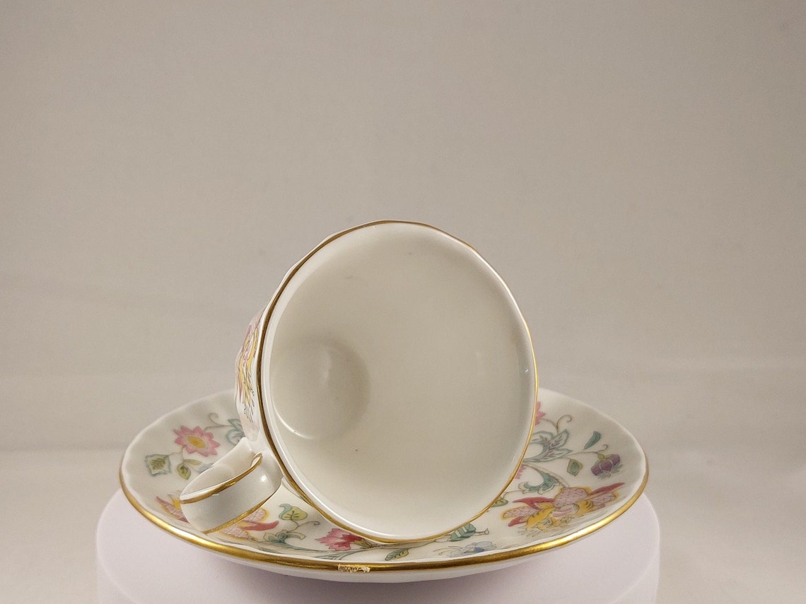 Elegant Vintage Minton Floral Bone China Tea Cup Set Collectible ...