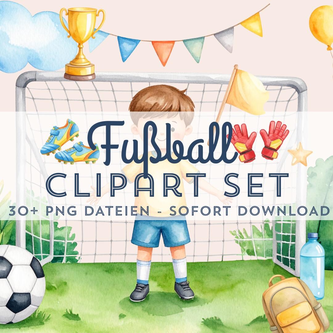 Football Sports Clipart as PNG Files for Download - Etsy