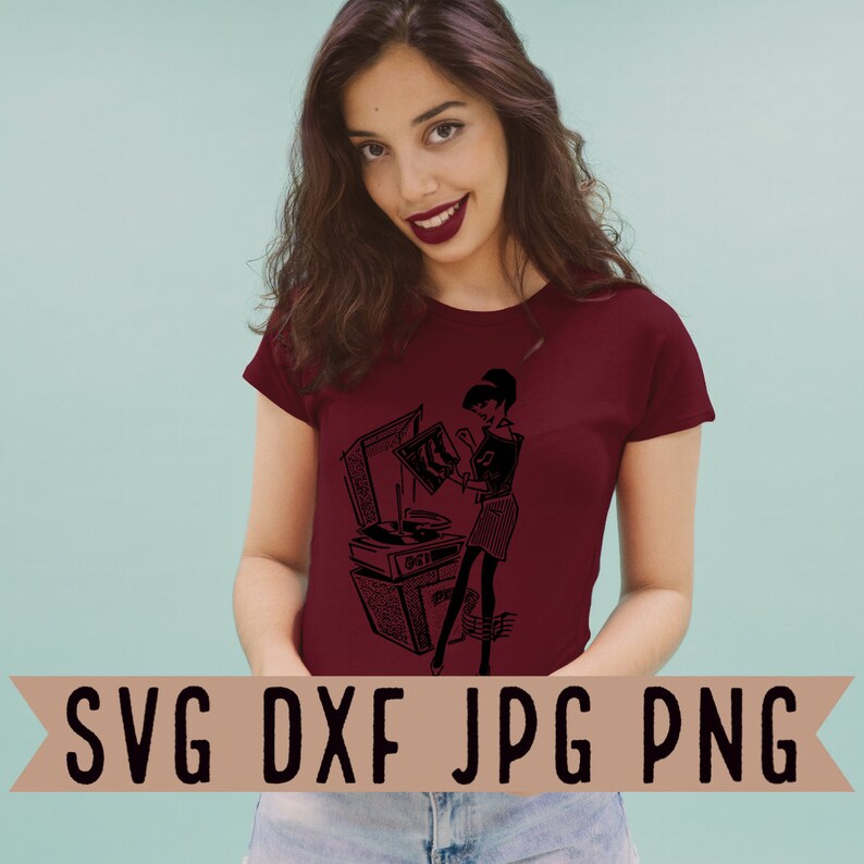 Dancing Woman DXF Svg Png Jpg Clipart for T Shirt Clothing Patches for ...