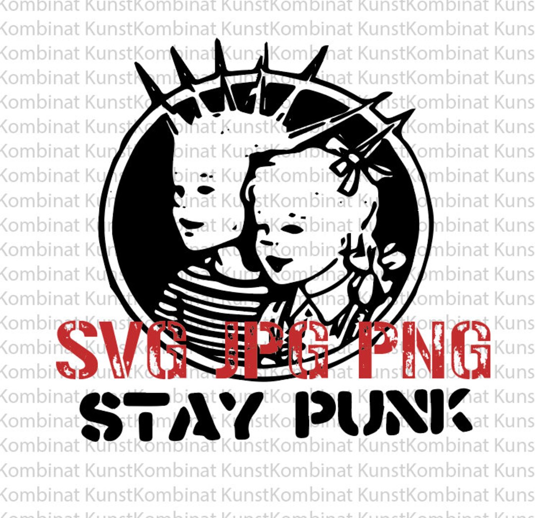 Punkrock Svg Png Jpg Bundle Set Clipart Vector Anarchy Cat Antifa Rock ...