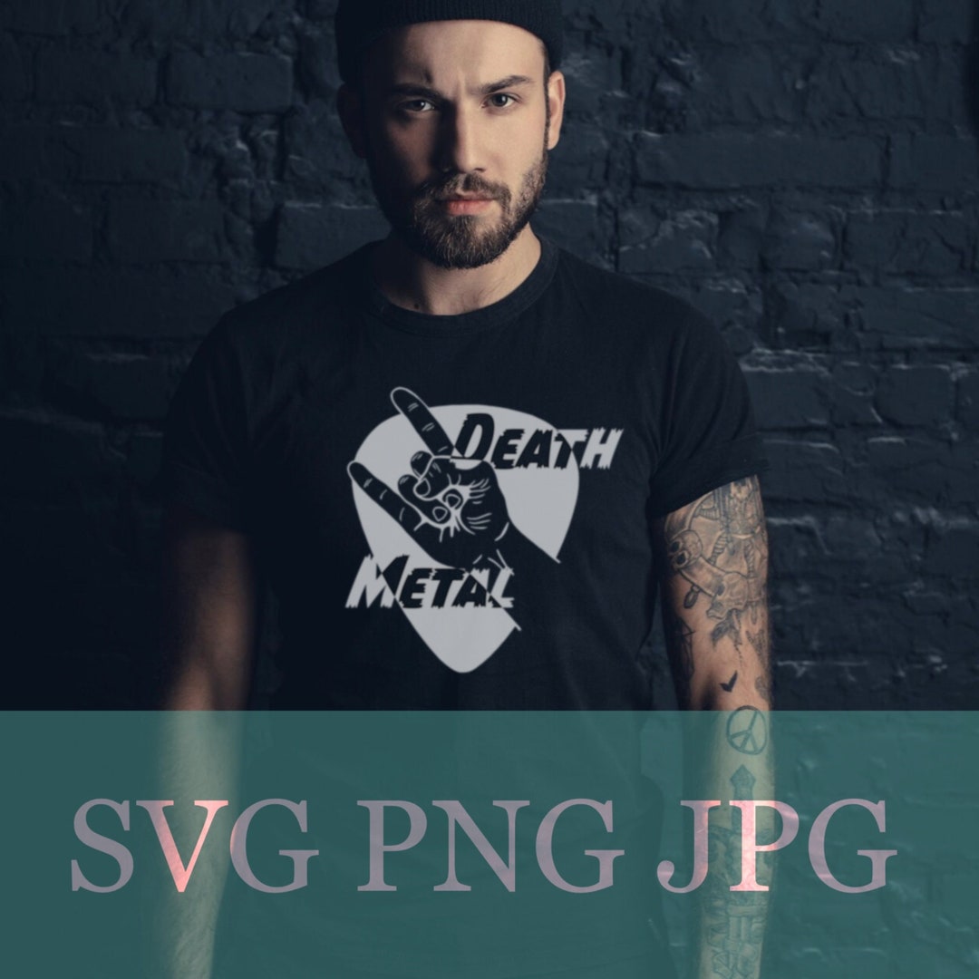 Death Metal Svg Png Jpg Dxf Clipart für T Shirt Kleidung Patches ...