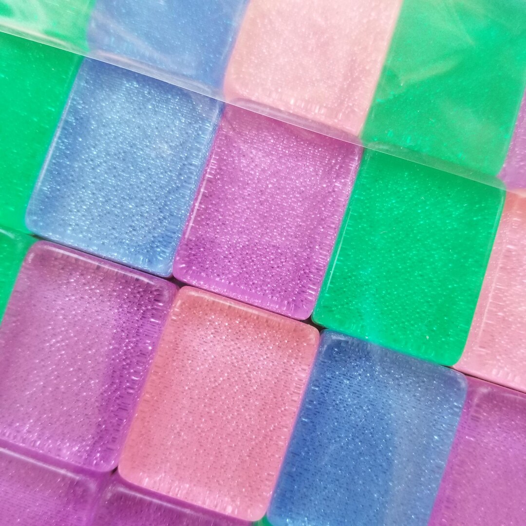 American Mahjong Tile Set - Brilliant Gemstone Colors - Chicklets ...