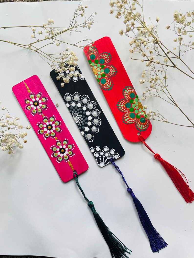 Dot Mandala Bookmarks - Etsy