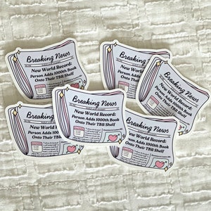 TBR Book Sticker - Etsy