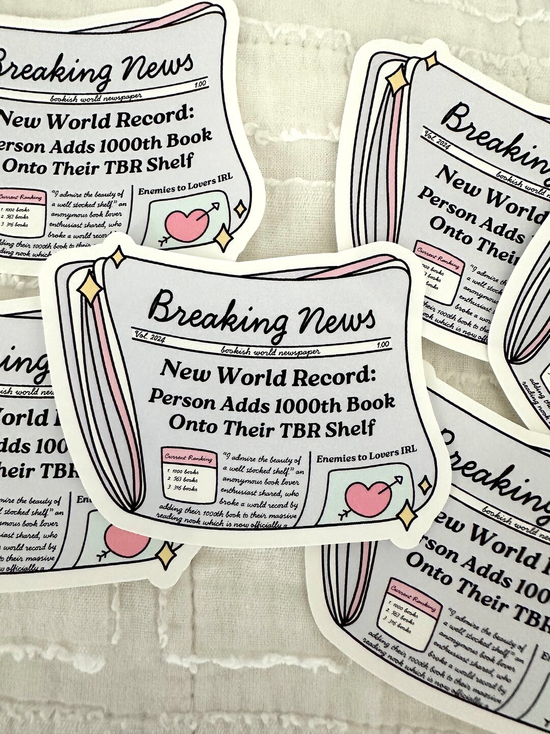 TBR Book Sticker - Etsy