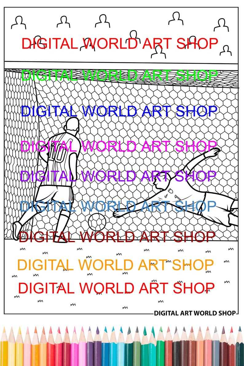Lionel Messi Soccer Coloring Pages Instant Download - Etsy