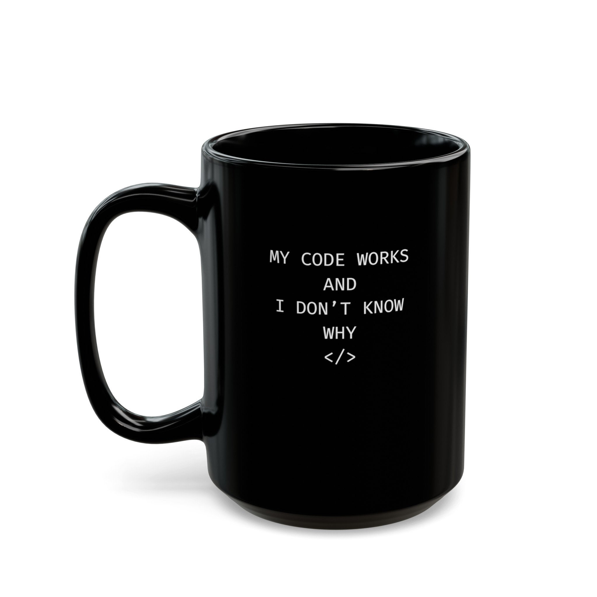 Funny Software Engineering Black Coffee Mug 11oz & 15oz Computer Science Gift Programmer Gift ...