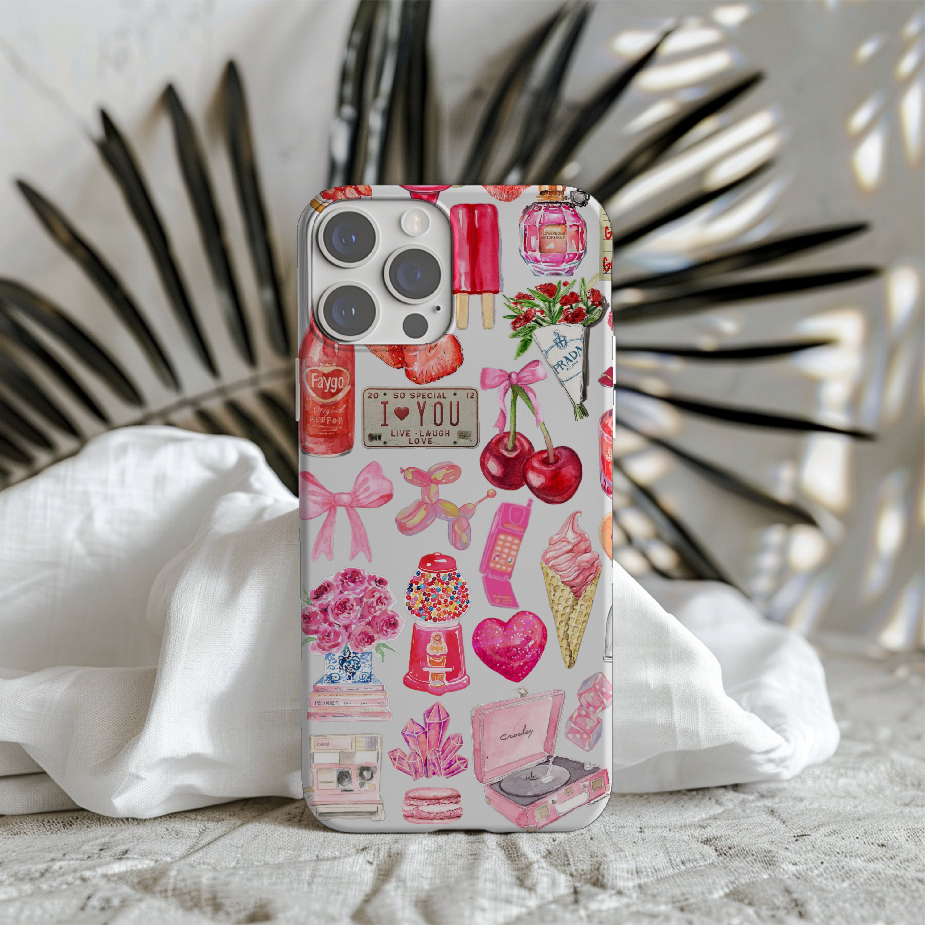 Cute and Coquette 8 Ball Collage Phone Case Cute Aesthetic iPhone 15 14 13 12 11 Pro Max Samsung ...