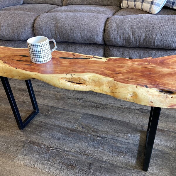 Live Edge Picnic Table Cedar - Etsy
